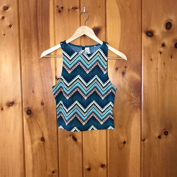 H&M | Tops | Geometric Crop Top | Poshmark